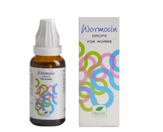 New Life Wormocin Drops (30ml) For Worms, Threadworms, Itching at Anus ...