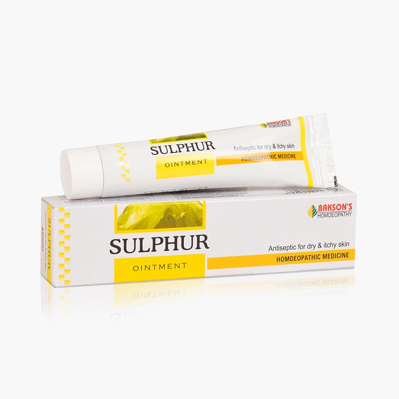 Bakson Homeopathic SULPHUR OINTMENT – 25gm For Dry & Itchy Skin – The ...