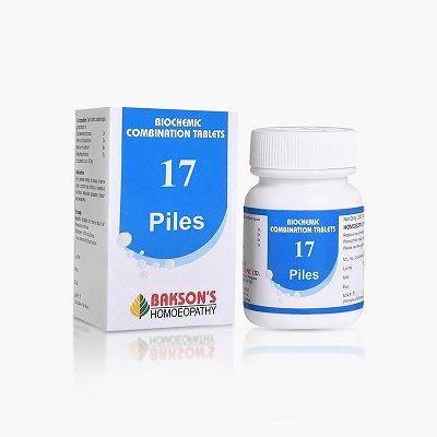 Bakson Biochemic Combination 17 Tablets For Painful And Bleeding Piles ...
