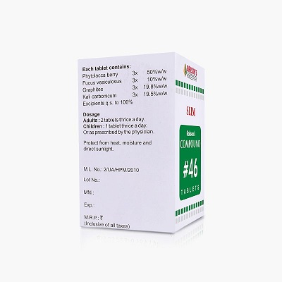 Bakson Homeopathic Compound No 46 (Slim) (100 Tablets) For Manages ...