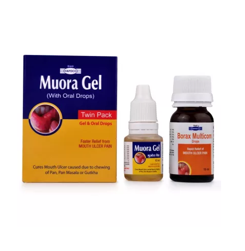 Hapdco Muora Gel Combo Pack (25ml) For Ulcers Inside the Lips, Cheek ...