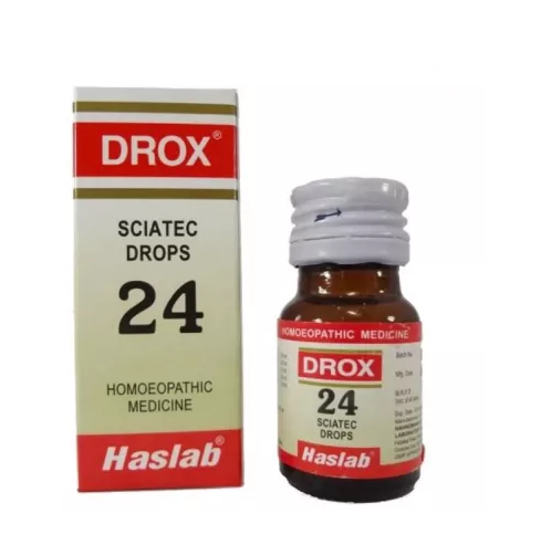 Haslab DROX 24 Sciatec Drops (30ml) For Sciatica, Dragging Pain, Sciatic Nerve Pressure, Pain in ...