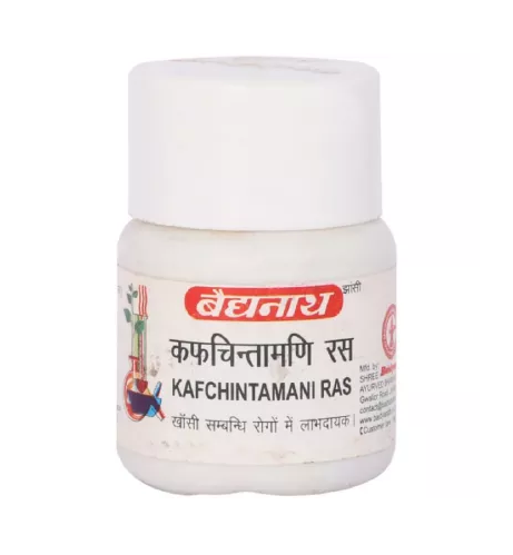 Baidyanath Kafchintamani Ras (20 Tablets) For Bronchitis, Cough ...